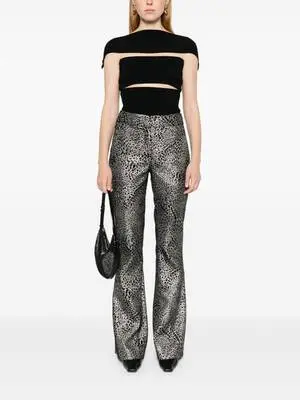 GENNY Animalier Lurex Trousers