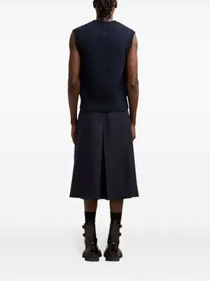 Ami Argyle Wool-cashmere Sleeveless Jumper