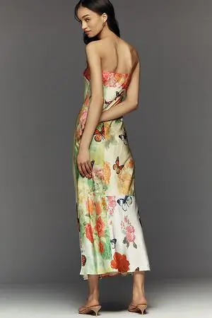 Anthropologie Tilda Butterfly Print Slip Dress