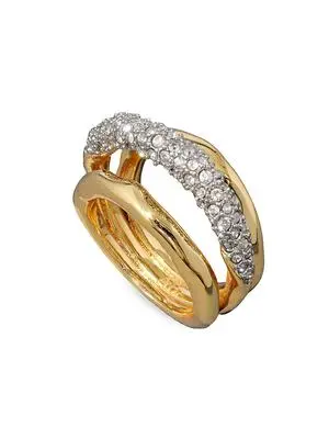 Alexis Bittar Solanales Orbiting Crystal & 14k--plated Ring