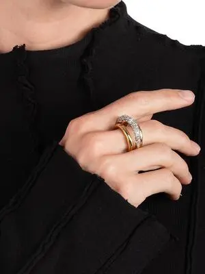 Alexis Bittar Solanales Orbiting Crystal & 14k--plated Ring