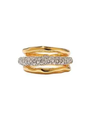 Alexis Bittar Solanales Orbiting Crystal & 14k--plated Ring