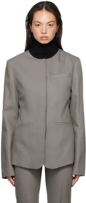 Loulou De Saison Loulou Studio Lavena Blazer - Grey
