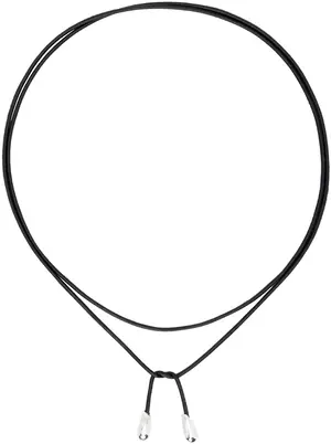 SOPHIE BUHAI Elegant Shoelace Necklace - Black