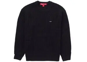 Supreme Waffle Knit Sweater - Black | Editorialist