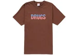 Supreme Drugs Tee Shirt - Brown