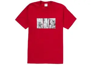 Supreme Mister Cartoon Pow Tee Shirt - Red