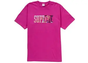 Supreme Tera Patrick Collegiate Tee Shirt - Magenta