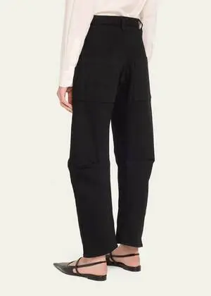 NILI LOTAN Shon Curved Denim Pants