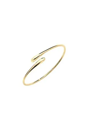 LUCY QUARTERMAINE Cross Drop Bangle - Gold Vermeil