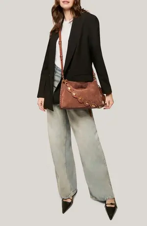 AIMEE Roma Shoulder Bag - Nutshell Suede