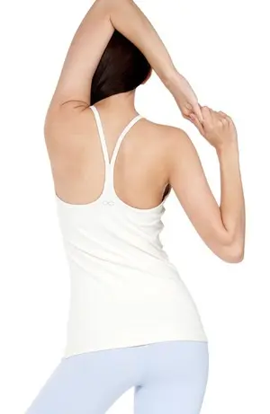 REBODY Dove Cloudlux Bra Tank - Off White
