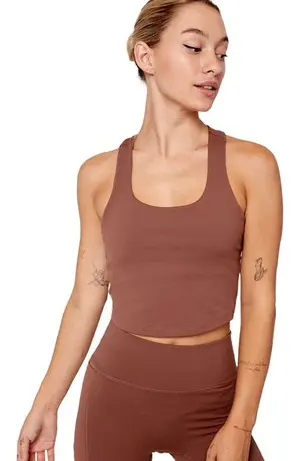 REBODY Juno Cloudlux Longline Bra - Walnut
