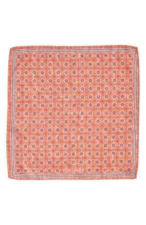 Nordstrom Diamond Medallion Silk Pocket Square