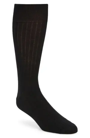 Nordstrom Merino Wool Blend Dress Socks - Black