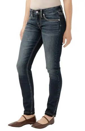 SILVER JEANS CO. Skinny Girlfriend Jeans