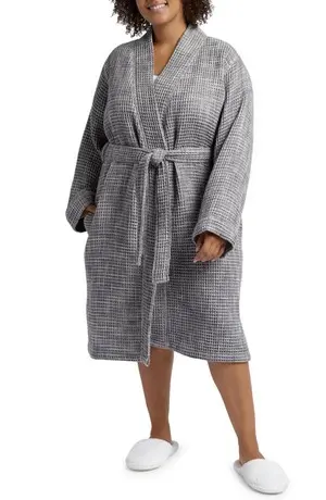 PARACHUTE Gender Inclusive Waffle Knit Cotton Robe - Grey