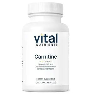 VITAL NUTRIENTS Carnitine 500mg 60 Capsules - One-color