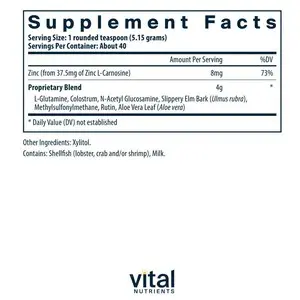 VITAL NUTRIENTS Gi Repair Powder 206 Grams