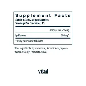 VITAL NUTRIENTS Ipriflavone 600mg 90 Capsules