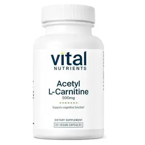 VITAL NUTRIENTS Acetyl L-carnitine 500mg 60 Capsules - One-color