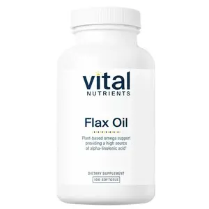 VITAL NUTRIENTS Flax Oil 100 Softgels - One-color
