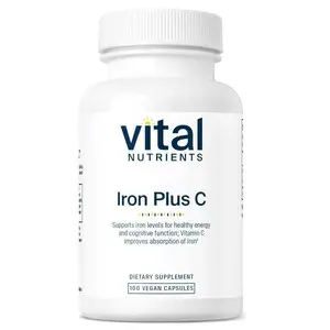 VITAL NUTRIENTS Iron Plus C 100 Capsules - One-color