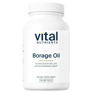 VITAL NUTRIENTS Borage Oil 1000mg 60 Softgels - One-color
