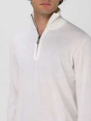 PAOLO PECORA Quarter Zip Sweater - White