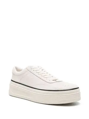 JIL SANDER Leather Flatform Sneakers