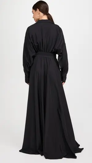 Norma Kamali Super Oversized Flared Shirt Dress