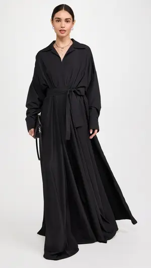 Norma Kamali Super Oversized Flared Shirt Dress