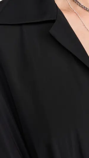 Norma Kamali Super Oversized Flared Shirt Dress