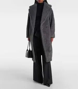 Max Mara Teddy Bear Icon Wool And Silk-blend Coat