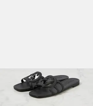 Gucci Interlocking G Slides - Black