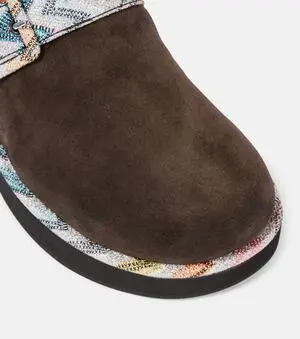 Missoni Zigzag Suede Clogs