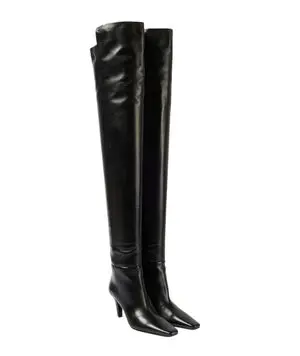 Saint Laurent Jill 75 Leather Over-the-knee Boots