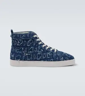 CHRISTIAN LOUBOUTIN Louis High-top Sneakers - Blue