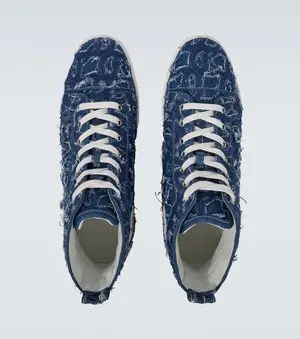 CHRISTIAN LOUBOUTIN Louis High-top Sneakers - Blue