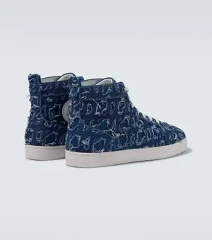CHRISTIAN LOUBOUTIN Louis High-top Sneakers - Blue