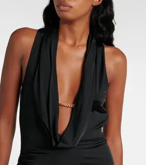 TOM FORD Draped Jersey Minidress