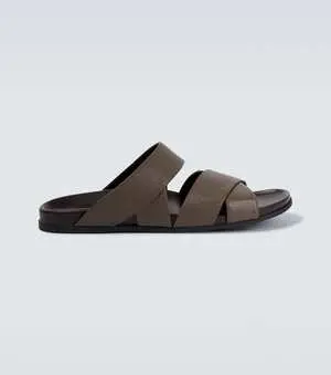 Manolo Blahnik Inezmu Leather Sandals
