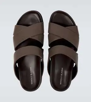 Manolo Blahnik Inezmu Leather Sandals