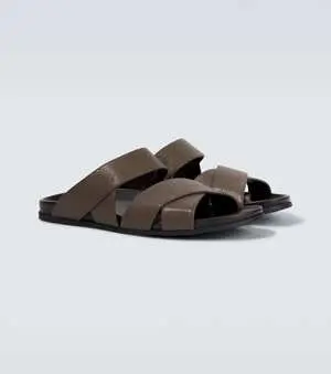 Manolo Blahnik Inezmu Leather Sandals