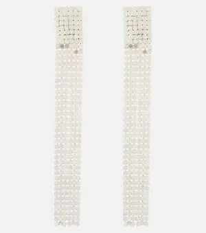 JIL SANDER Chainmail Drop Earrings - Silver