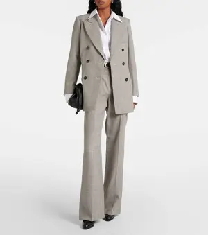 JOSEPH Mouline Leandre Wool-blend Blazer - White