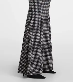 Norma Kamali Houndstooth Gown