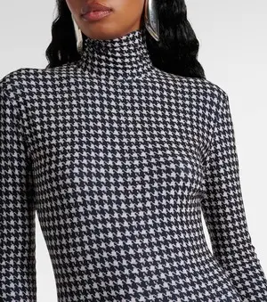 Norma Kamali Houndstooth Gown