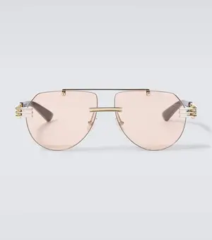 Bottega Veneta Aviator Sunglasses - Brown