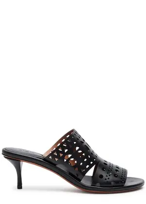 Alaia Laser Cut Mules Clogs For Women